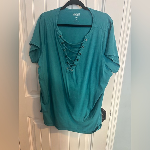 torrid | Tops | C4 Euc Heritage By Torrid Vnecktieup Knit Shirt With ...
